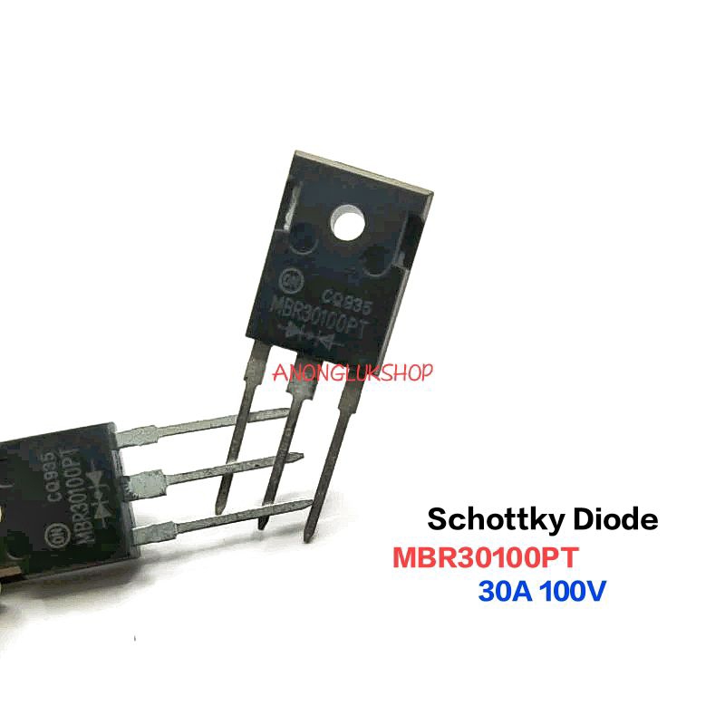 ราคาต่อ 1ตัว 👉👉 MBR30100PT MBR30100 Schottky Diode ช็อกกี้ไดโอด 3ขา ทนกระแส 30A 100V | Shopee ...