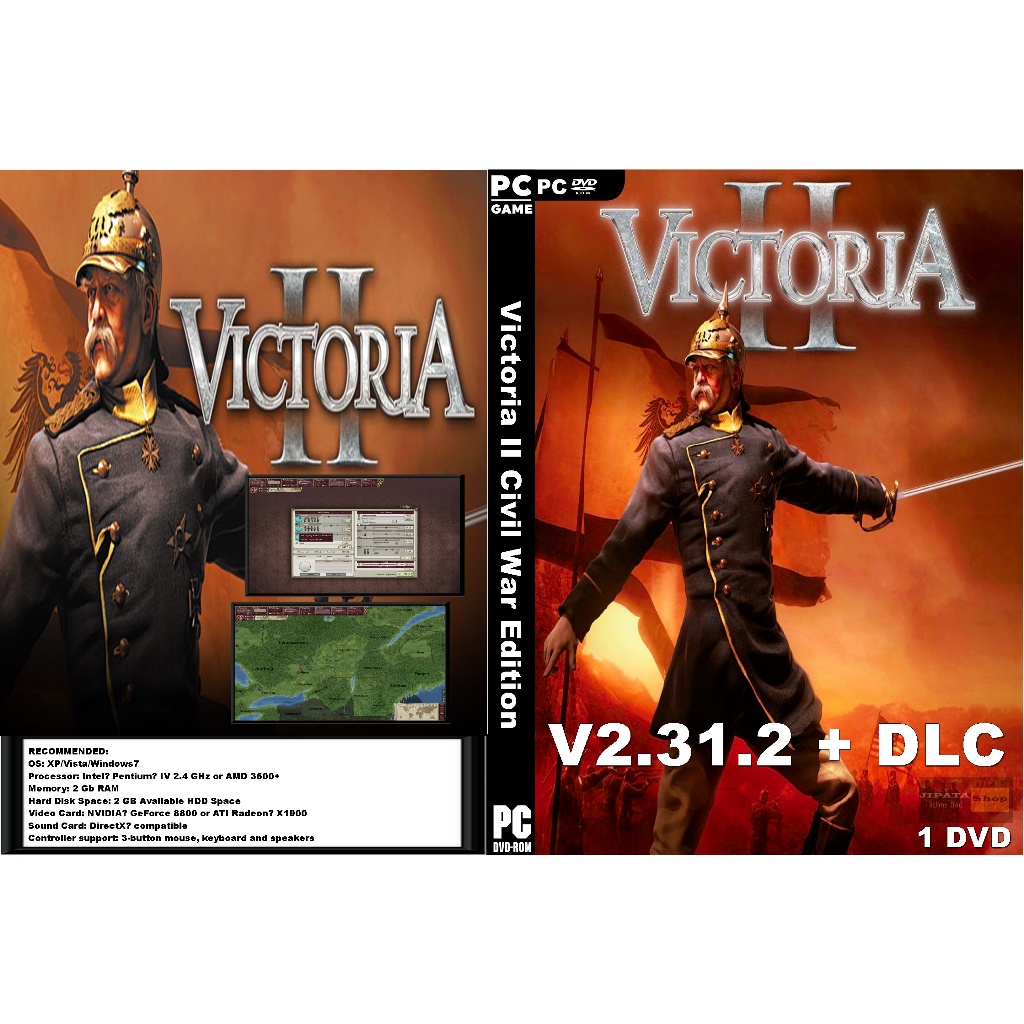 แผ่น Game PC Victoria II Civil War Edition (1DVD) | Shopee Thailand