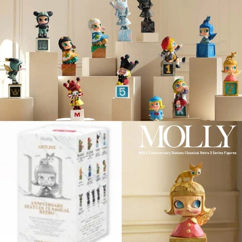 มอลลี่ MOLLY Anniversary Statues Classical Retro 2 Series Figures ...