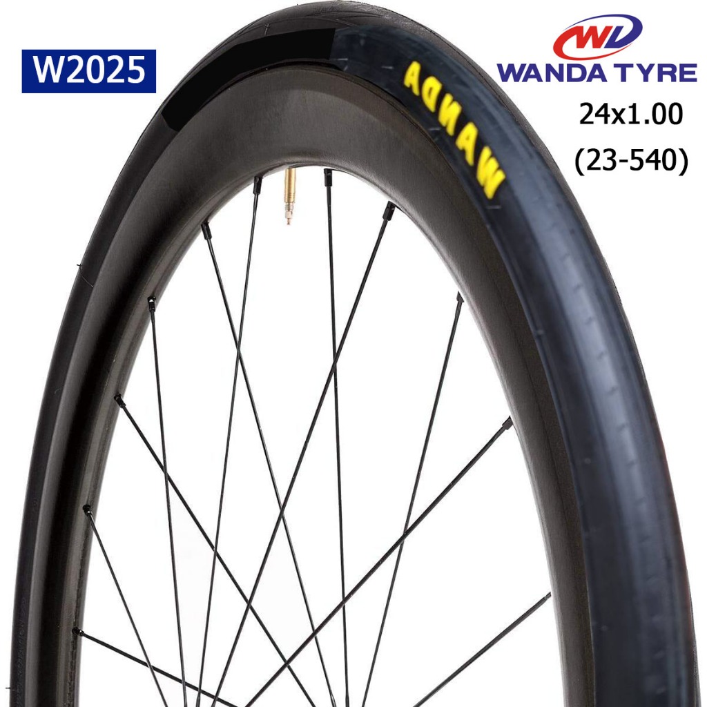 ยางนอกจักรยานลายทางเรียบเสือหมอบและไฮบริดWanda 24x1(23-540) W2025 Wanda Tire | Shopee Thailand