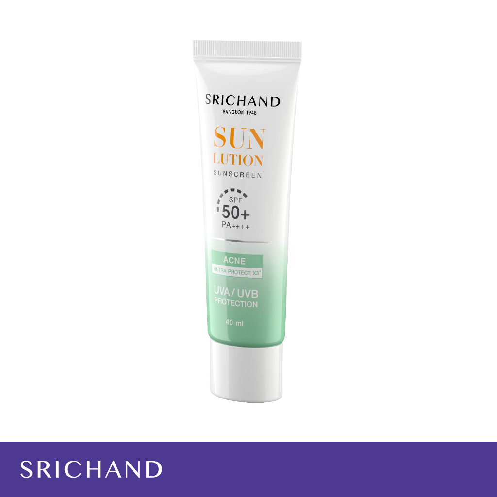 [1 FREE 1] SRICHAND กันแดดสกินแคร์ สูตรคุมมันคุมสิว ซันลูชั่น แอคเน่ แคร์ ซันสกรีน เอสพีเอฟ 50 ...