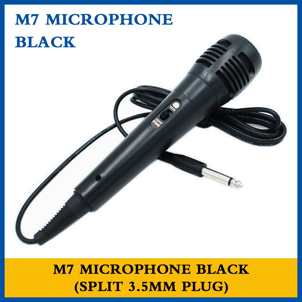 M7 MICROPHONE ไมค์คาราโอเกะแบบมีสาย สายยาว 3 เมตร Dynamic ไฟแสดงสถานะ ...