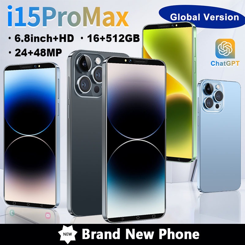 i15 pro max โทรศัพท์มือถือเดิมขายโทรศัพท์มือถือ 16GB + 512GB โทรศัพท์ ...