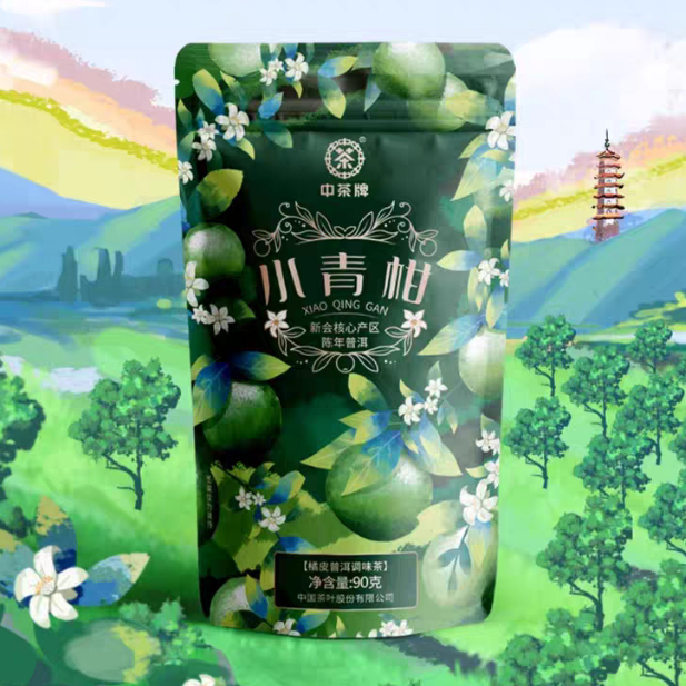 CHINA TEA - Zhong Cha จงฉา | ชาผู่เอ่อร์สุกในลูกส้ม Xiao Qing Gan Puer ...