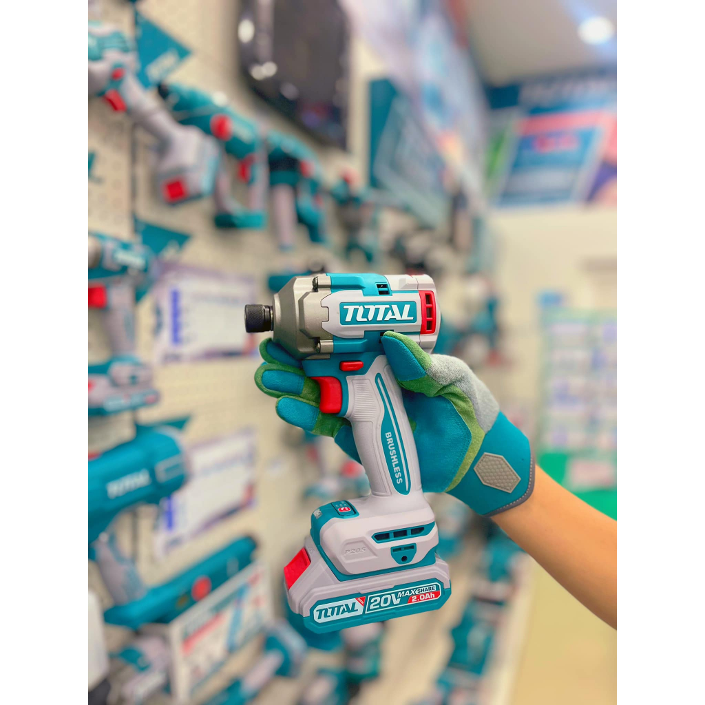 ไขควงกระแทก ไร้สาย 285N x สว่านไขควง ไร้สาย 52N BL motor 20V Total ...