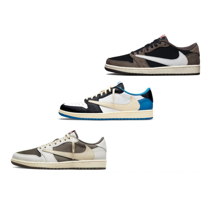 NIKE AJ1 Travis Scott X Air Jordan 1 Low OG TS SP Low Top Retro Barb ...