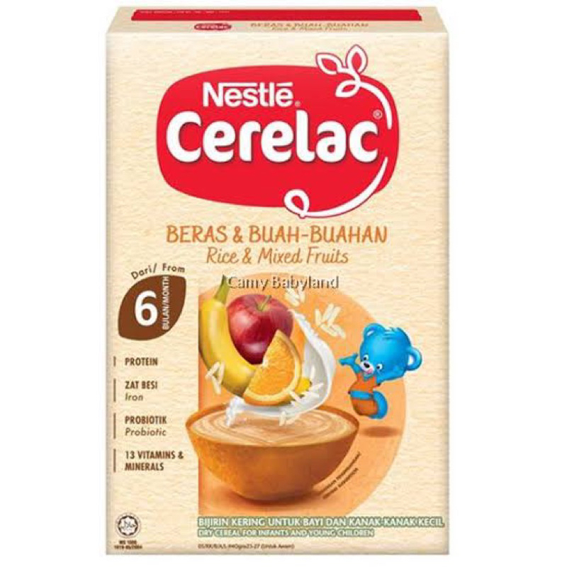 Nestlé Cerelac Baby Food, Rice and Mixed Fruits, 250g | Shopee Thailand