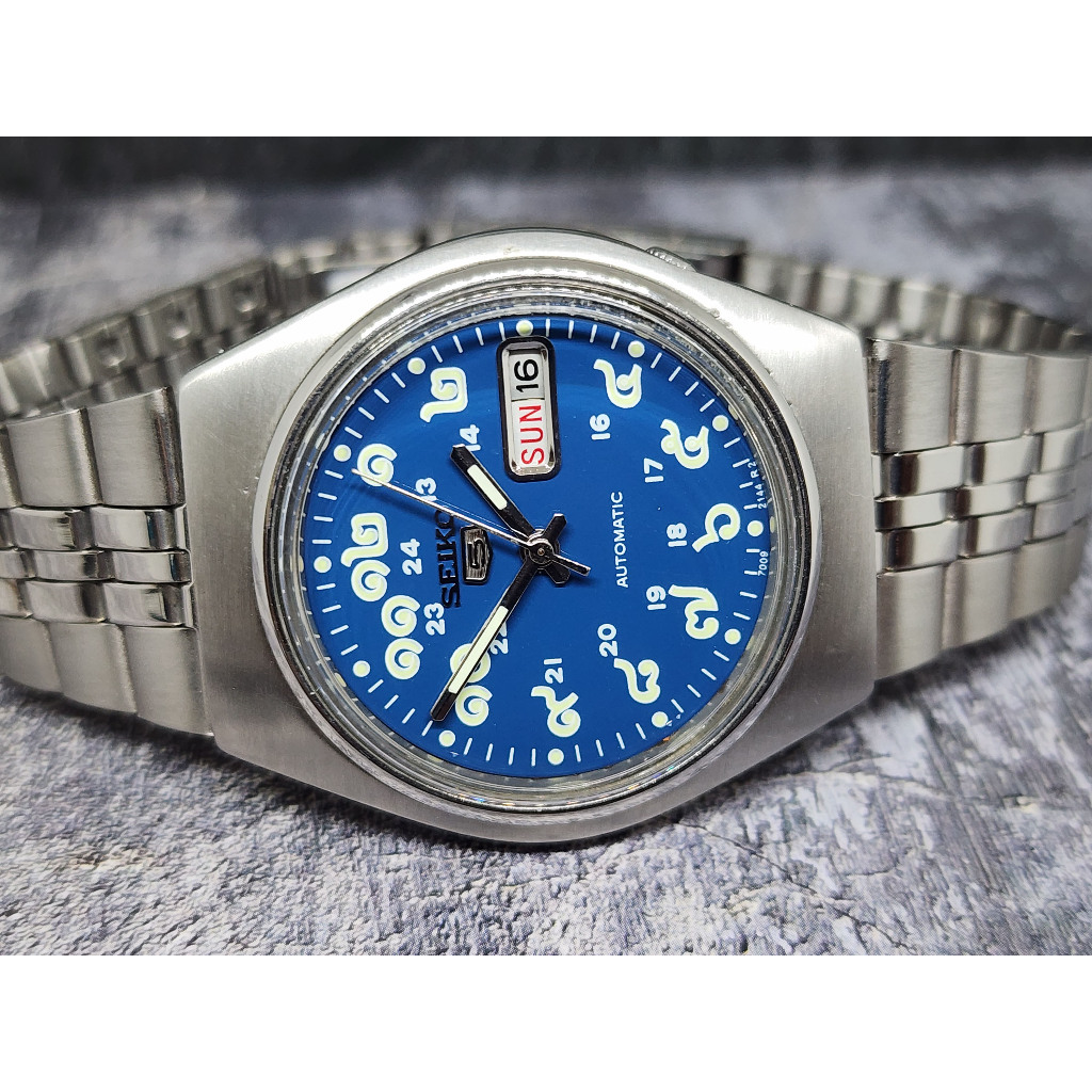 นาฬิกา Seiko Automatic 6309 เลขไทย สภาพสวย เดิม ๆ เดินปกติ หน้าปัดสีน้ำ ...