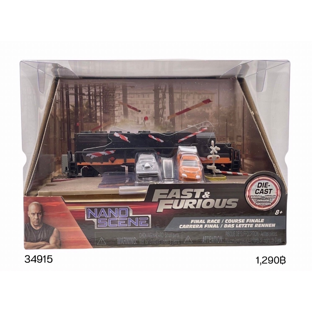 34915 Jada Toys 2024 Fast & Furious NANO SCENE Final Race Charger/Supra ...