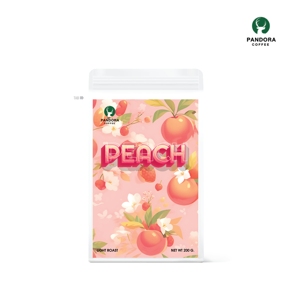 Pandora Coffee เมล็ดกาแฟ Peach คั่วอ่อน Light Roast 200 กรัม | Shopee ...