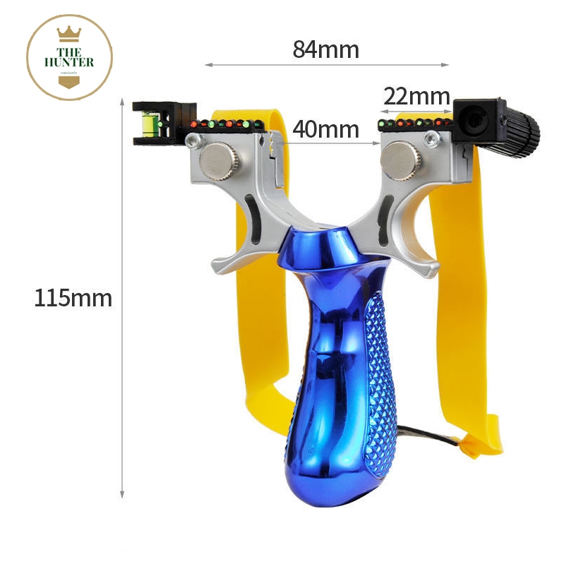 หนังสติ๊ก 5 สี ทอง แดง ดำ น้ำเงิน เทา หนังสติ๊กจีน นำเข้า รหัส HT-072 รุ่น ด้ามสี ABS ใช้ยางแบน ...