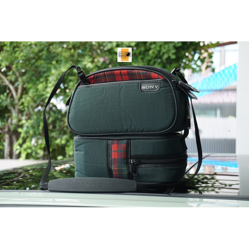 กระเป๋ากล้อง Handycam Sony Lyons Ames สีเขียว | Shopee Thailand