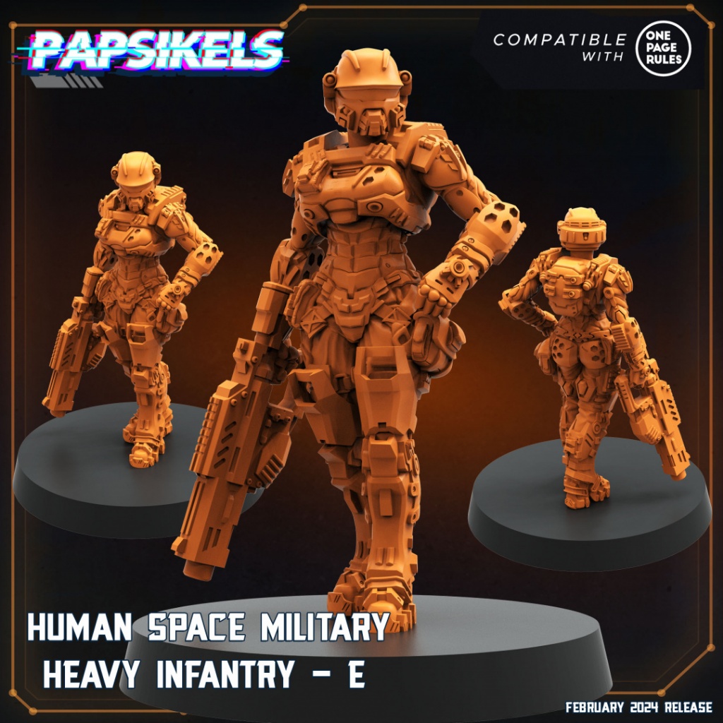 Human Space Military Heavy Infantry [E] - Dropship Troopers - Humanoid ...