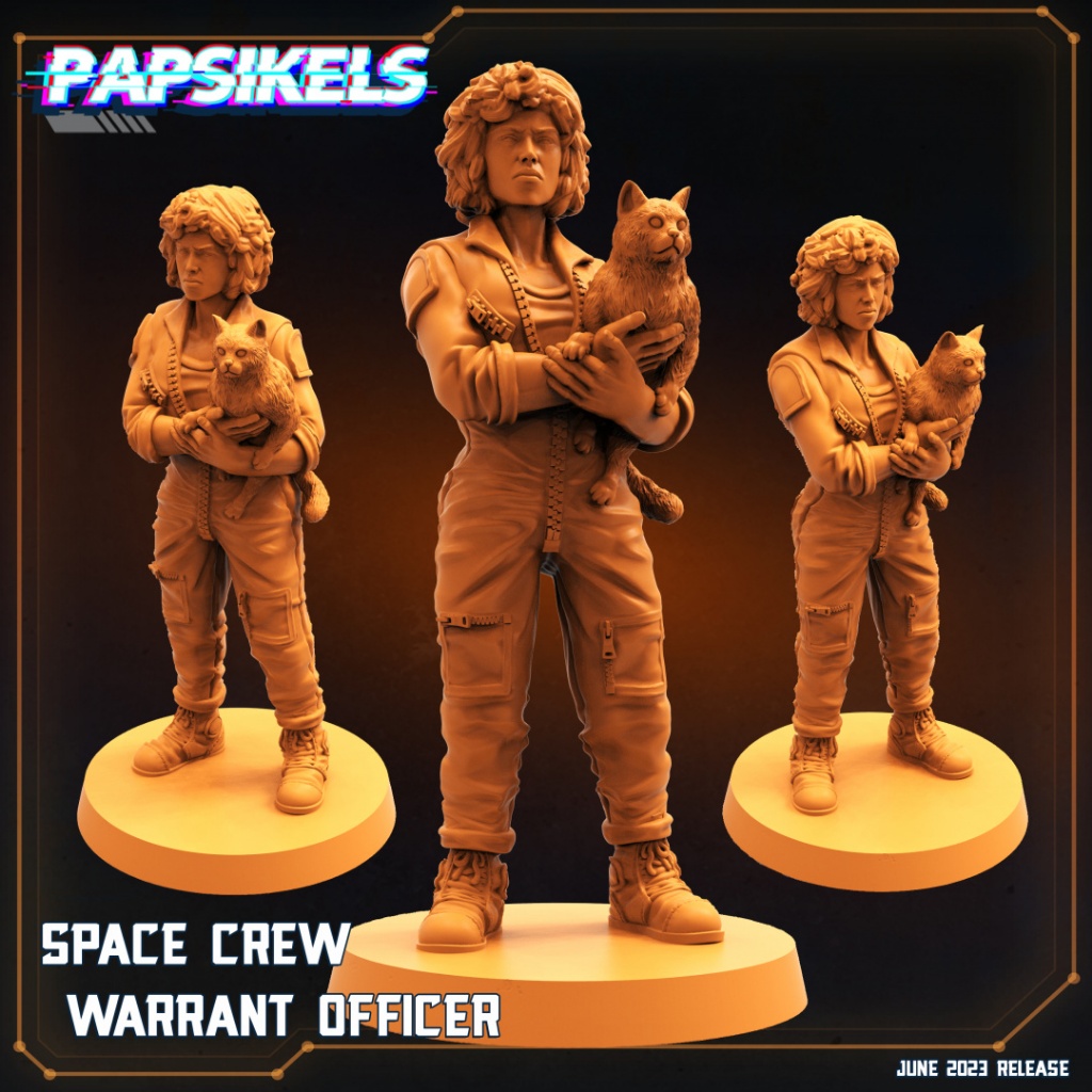 Space Crew Warrant Officer - Vs Humans - Humanoid Human Beast Cat ...