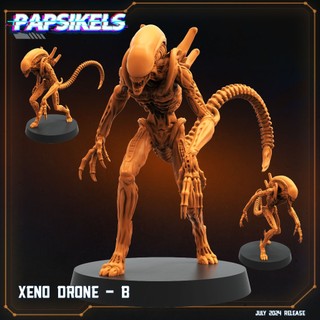 Xeno Drone [B] - Xeno Wars - Monstrosity Xenomorph / 3D printed ...
