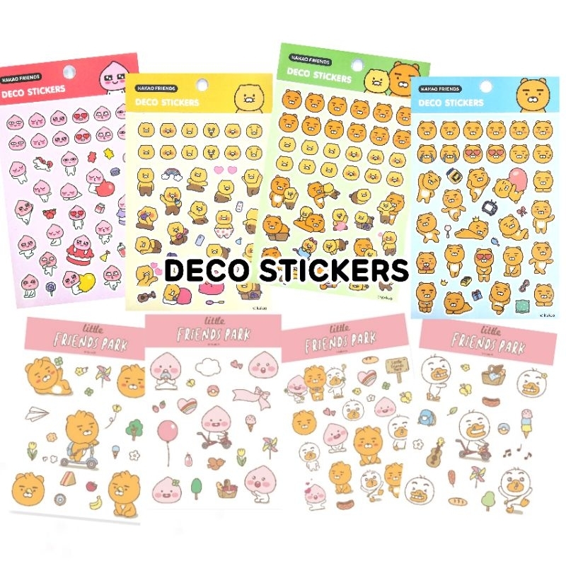 KAKAO FRIENDS สติ๊กเกอร์ ไดคัท Sticker Kakao ขนาด A6 KK245, KK927 ...
