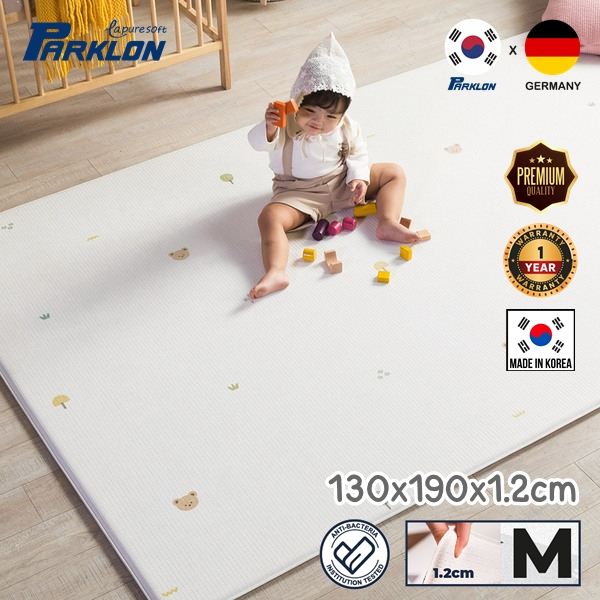 [M 7 colors] Parklon แผ่นรองคลานรุ่น La Pure Soft Mat ขนาด 130x190 หนา ...