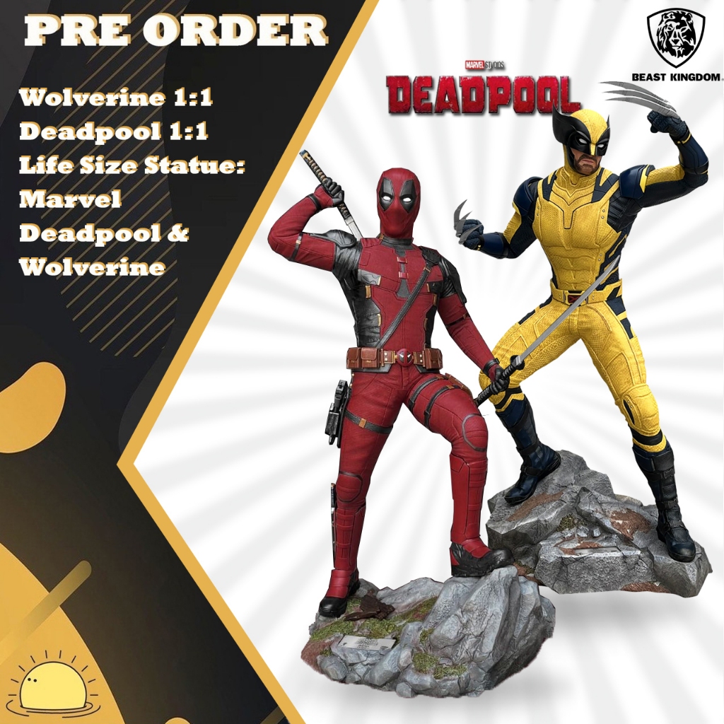 Pre-order Beast Kingdom Marvel Deadpool & Wolverine 1:1 Life Size ...