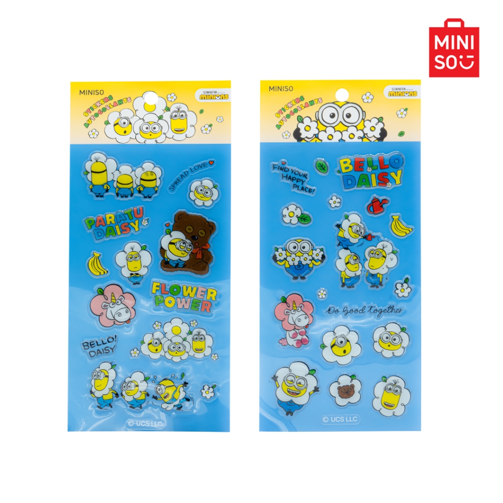 MINISO สติ๊กเกอร์ สำหรับตกแต่ง Daisy Minions Collection | Shopee Thailand