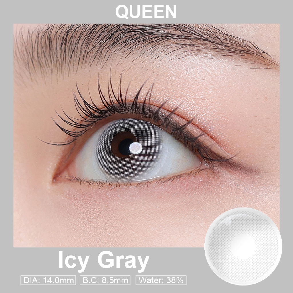 ส่งไวจากไทย Magister คอนแทคเลนส์ 6 เดือน Mini Gray สายตาปกติ 14.0MM (2 ชิ้น/คู่) ขนาดมินิ ...