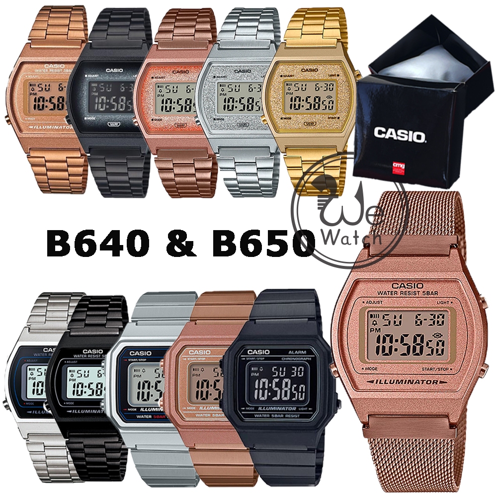 !!ประกัน1ปีและกล่อง CMG!! CASIO รุ่น B640 B650 นาฬิกาข้อมือผู้หญิง ...
