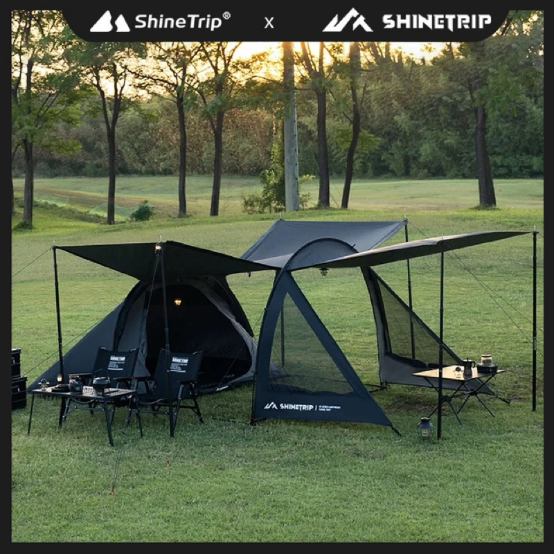 ShineTrip Tunnel Tent เต็นท์อุโมงค์ a491 ผ้าOxford 150D Silver Coated ...
