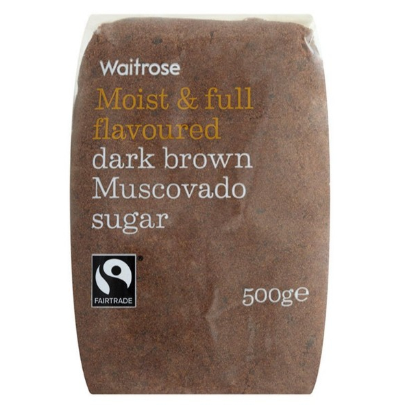 Waitrose Dark Brown Muscovado Sugar 500g. เวทโทรส มัสโควาโด้ น้ำตาลทราย ...