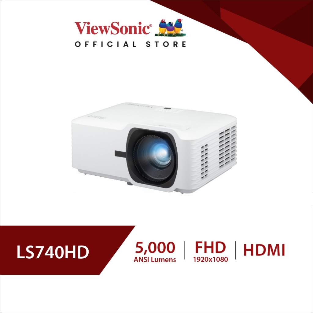 ViewSonic LS740HD 5,000 ANSI Lumens 1080p Laser Installation Projector ...