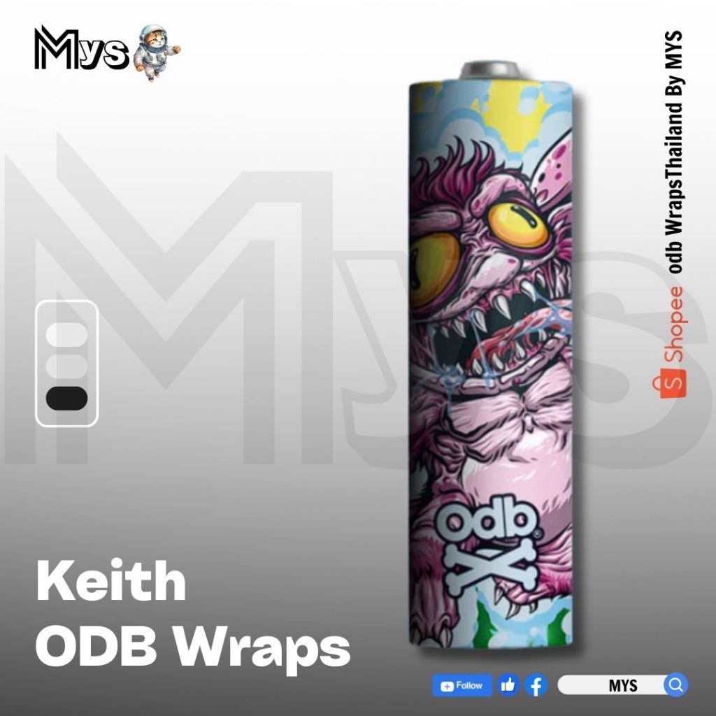 ปลอกถ่าน 18650 Keith ODB Wraps แท้100% | Shopee Thailand