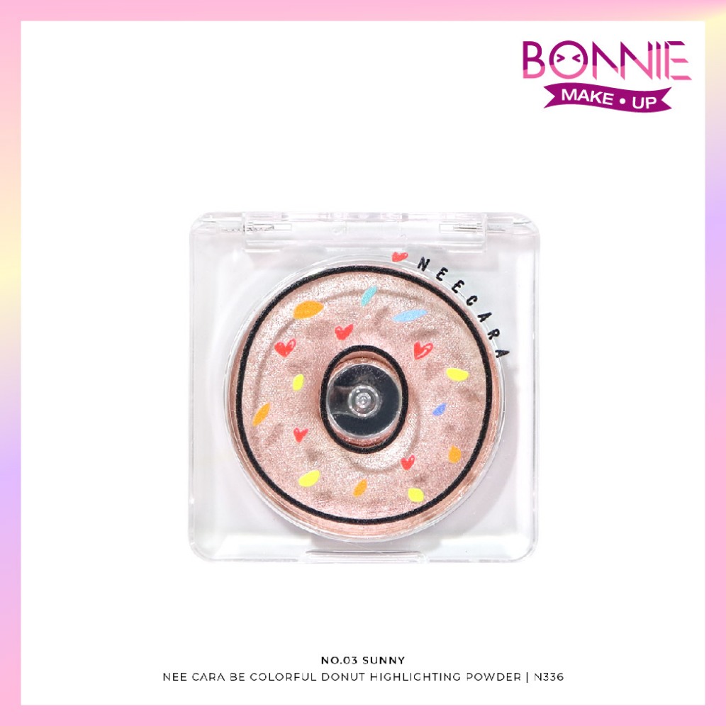นีคาร่า N336 ไฮไลท์พาวเดอร์ ของแท้ 100% BE COLORFUL DONUT HIGHLIGHTING ...