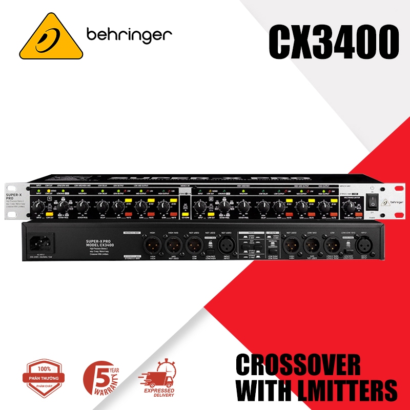 Behringer CX3400 สเตอริโอมืออาชีพเดียว Single Road 4 Subniders ถนน ...