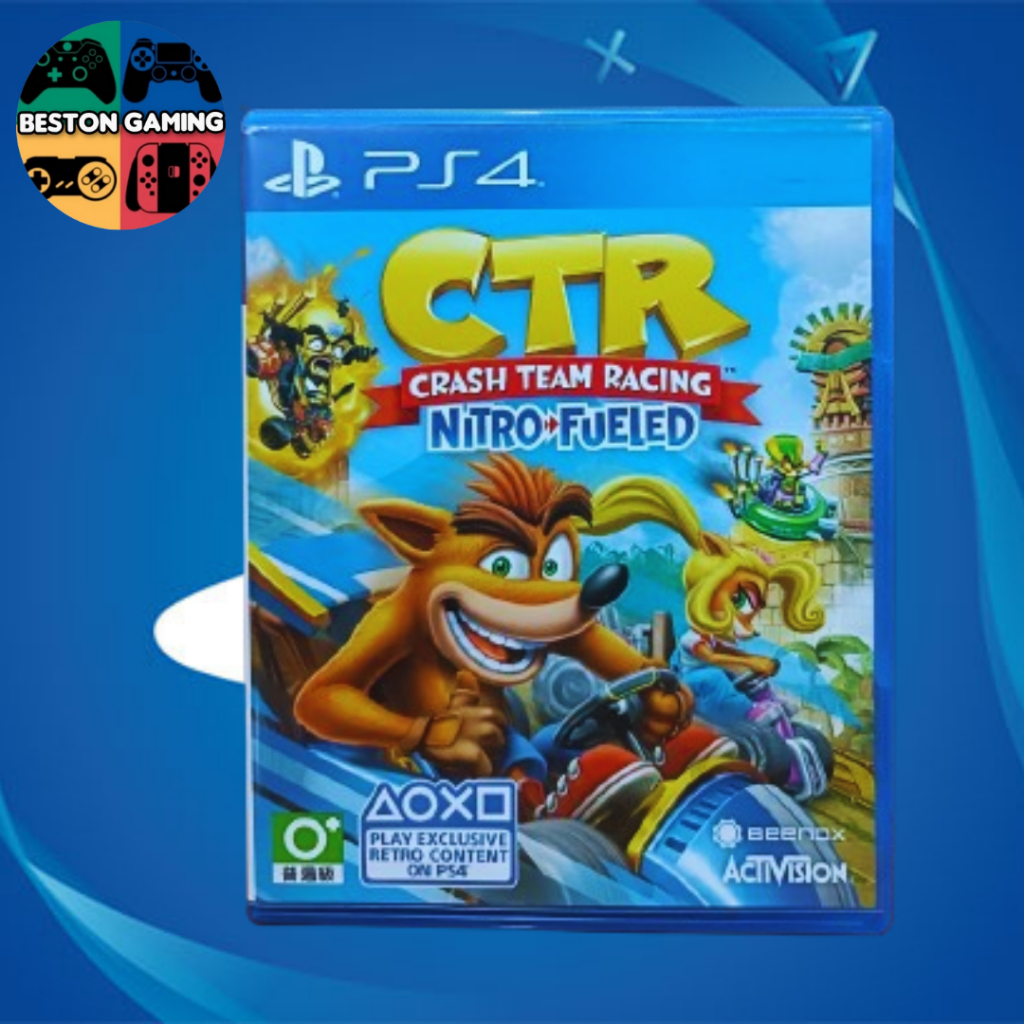 PS4 แผ่น ps4 CTR Crash Team Racing เล่นได้ 1-4 คน ในจอเดียว เหมาะสำหรับ ...