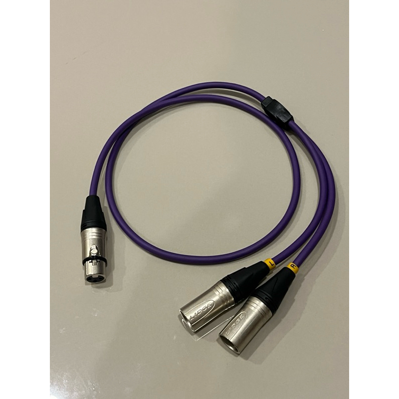 สายy XLRเมีย1-XLRผู้2 yแบบstereo แยกL/R ทำจากสายชีลสเตอริโอของDynacom ...
