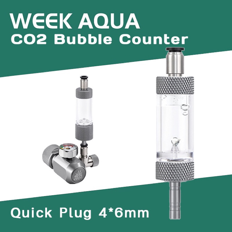 Week Aqua CO2 Bubble Counter นับฟองแบบปลดเร็วมีกันย้อนในตัว 2 in 1 ...