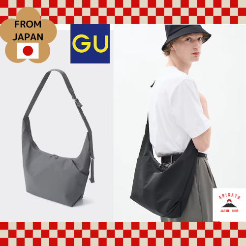 GU Soft Nylon Cross Body Bag กระเป๋าสะพายข้าง [ส่งตรงจากประเทศญี่ปุ่น ของแท้ 100%] | Shopee Thailand