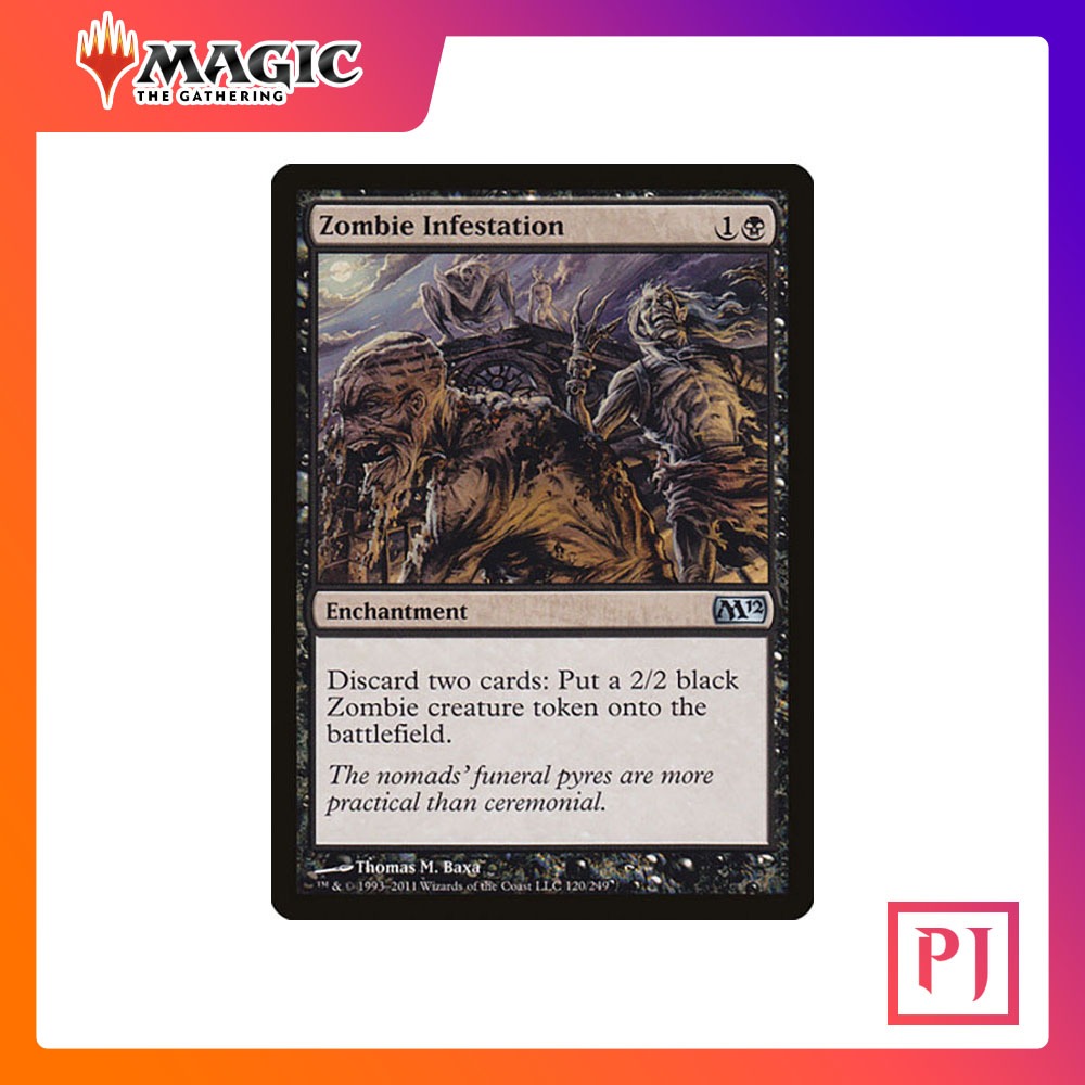 [MTG] Zombie Infestation [M12] [BLACK] [UNCOM] [NORMAL] [ENG] (การ์ดเมจิค / Magic the Gathering ...