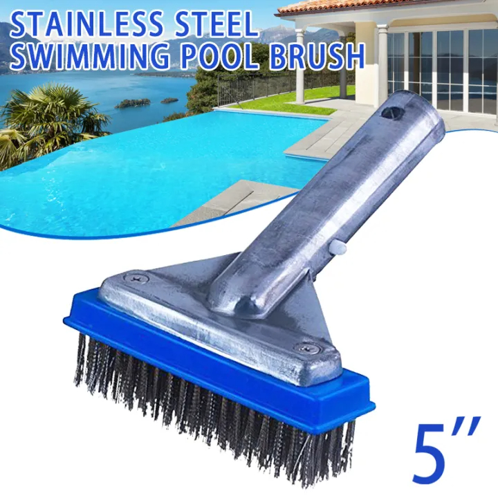 🔥5Inch Heavy Duty Wire Pool Brush Swimming Pool Cleaner Stainless Steel ...