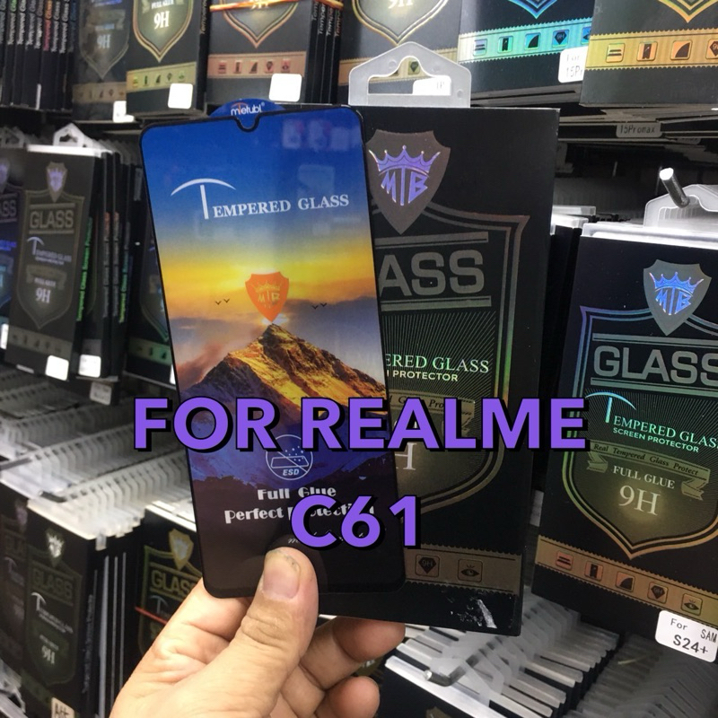 ฟิล์มกระจกใสเต็มจอ Realme C61(4G)/C63(4G) กระจกแบบใส กันรอย กันกระแทก ...