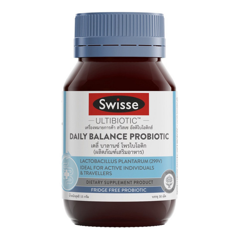 SWISSE Daily Balance Probiotic 30 Tablets สวิสเซ ผลิตภัณฑ์เสริมอาหาร ...