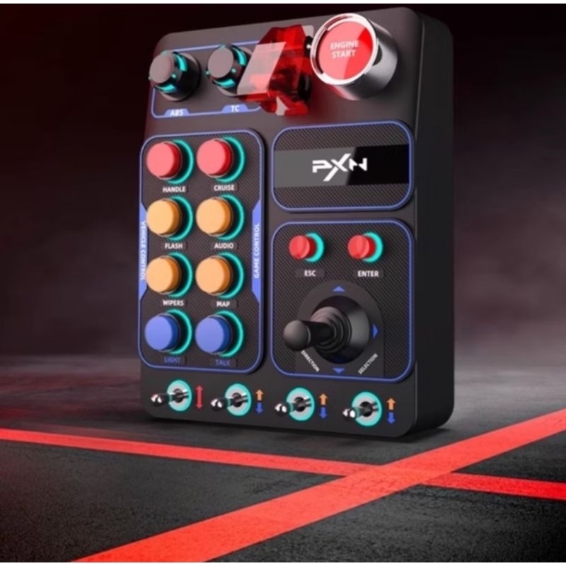 PXN CB1 button box กล่องเสริม ปุ่ม Simracing + ที่ยึดโต๊ะ | Shopee Thailand