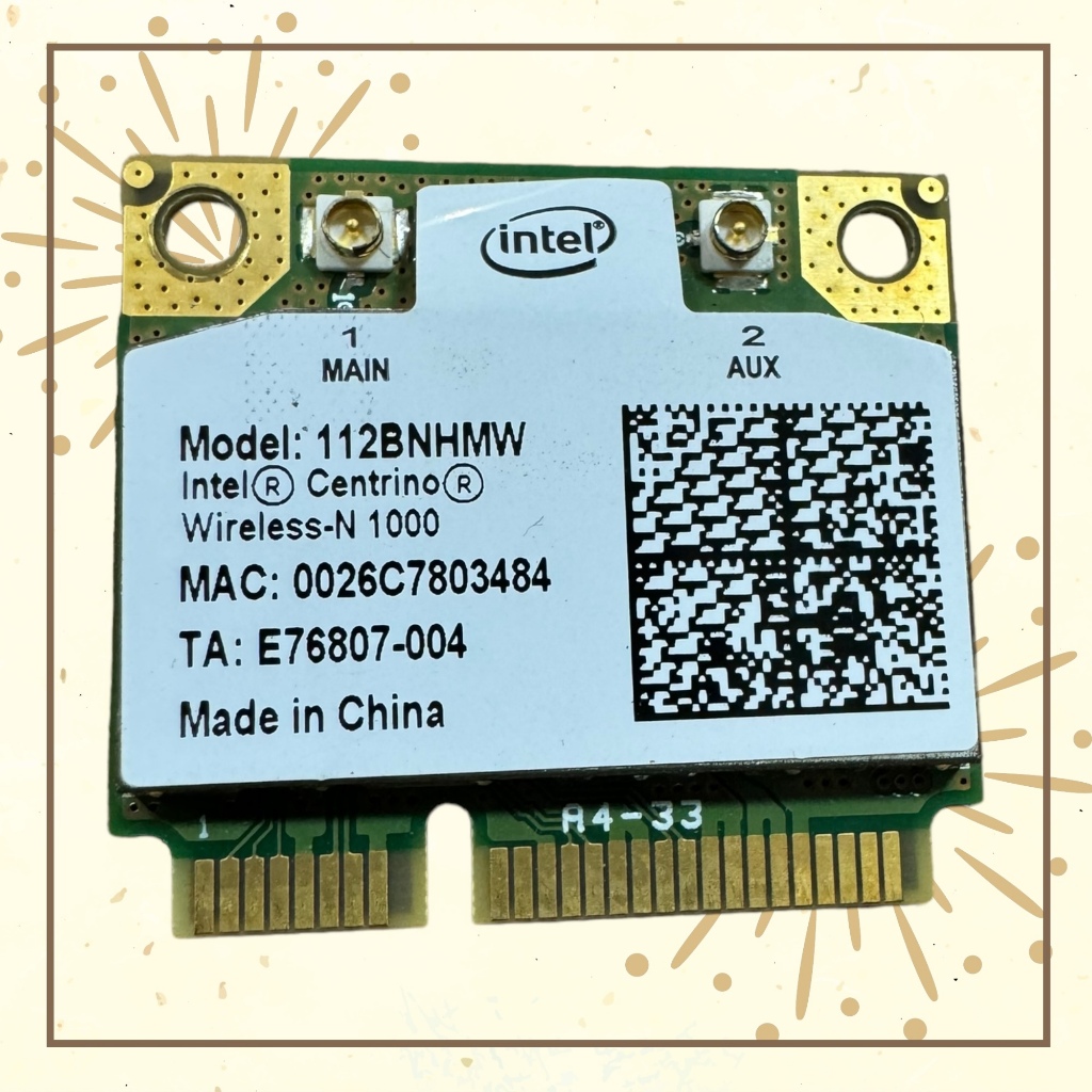 การ์ด ไวเลส ไวไฟ card wifi wireless notebook pc agn ac bg bluetooth 2 ...