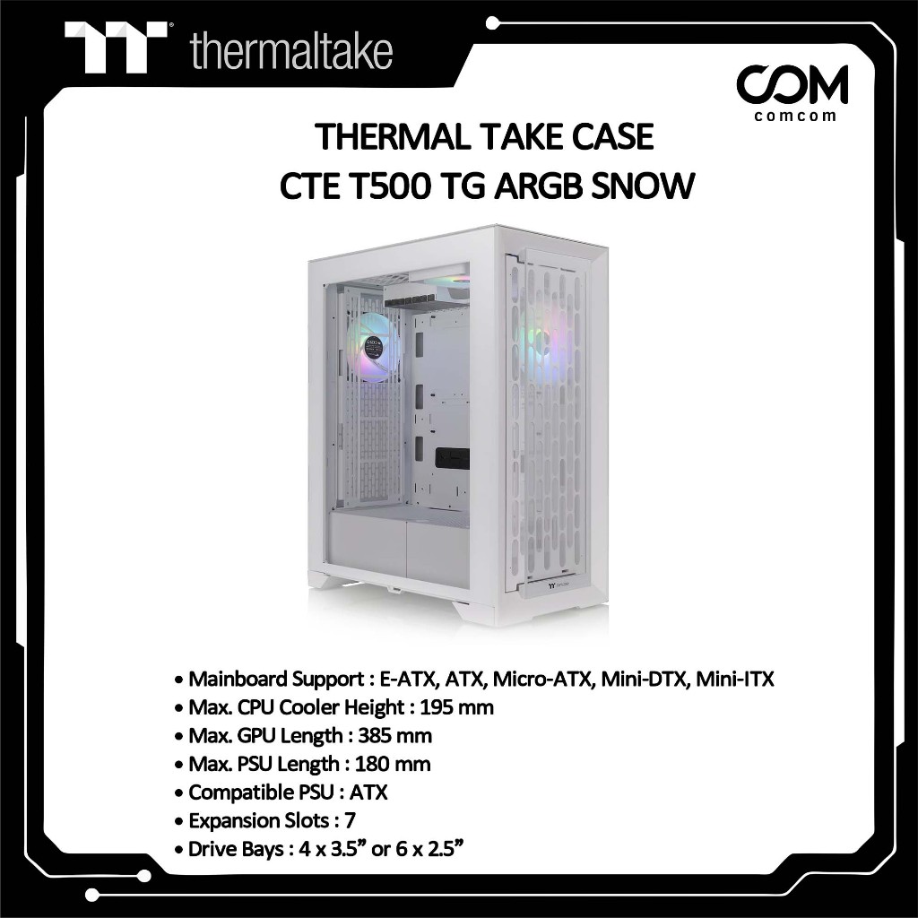 CASE THERMALTAKE CTE T500 TG ARGB | Shopee Thailand