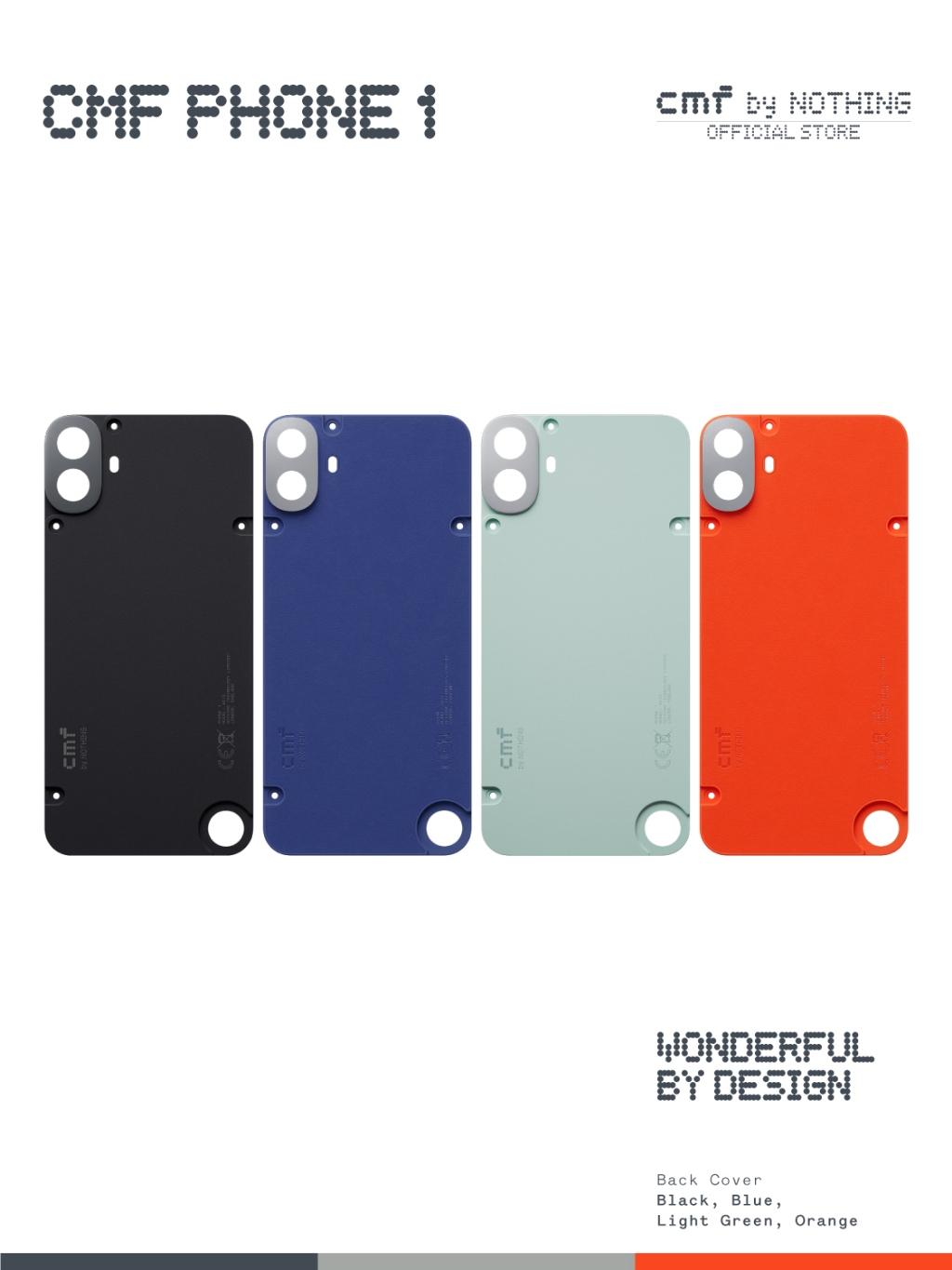 CMF by Nothing - Back Cover for Phone 1, Wonderful by Design เคส ...