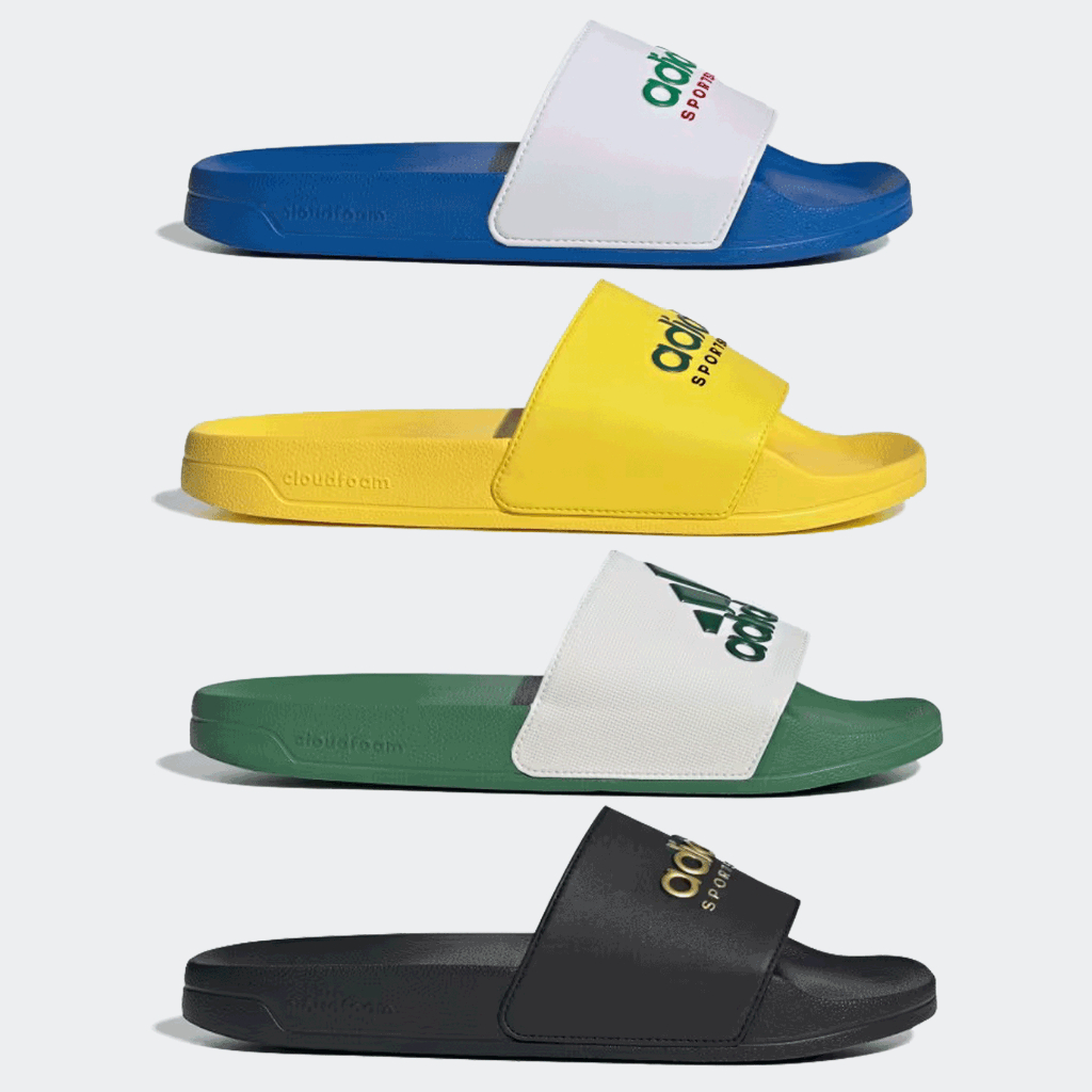 ADIDAS รองเท้าแตะ ADIDAS SLIDES UNISEX ADILETTE AQUA | Shopee Thailand