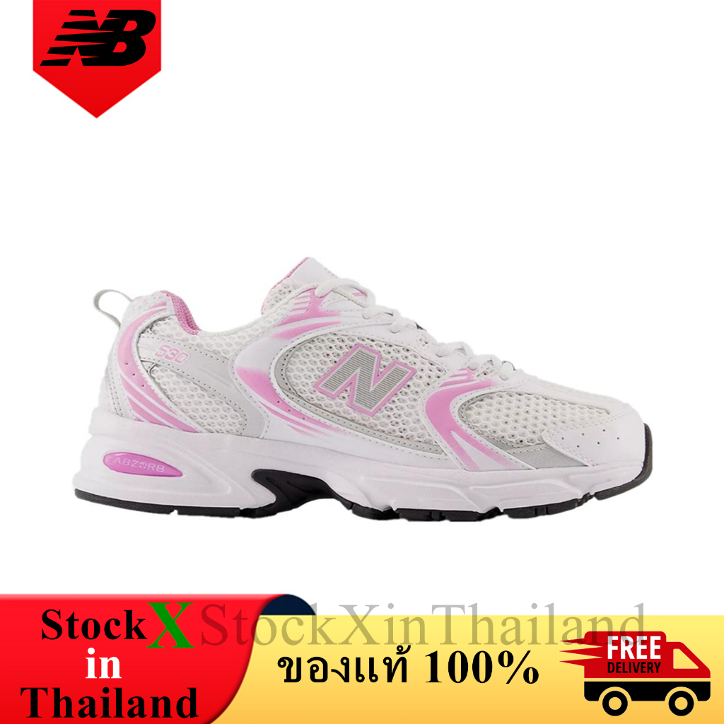ของแท้ 100% New Balance 530 White Raspberry รองเท้าผู้หญิง MR530BC ...