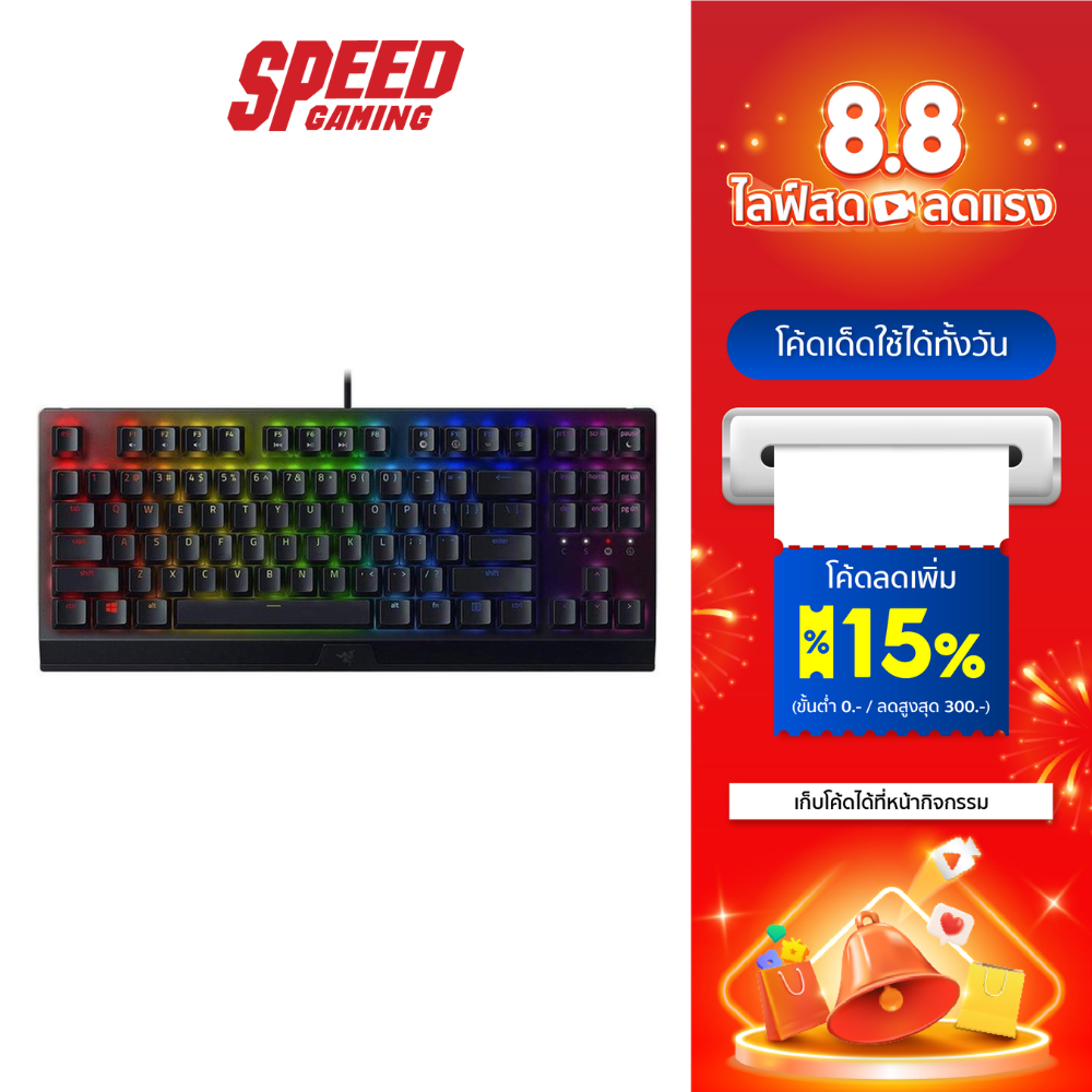 RAZER KEYBOARD BLACKWIDOW V3 TKL MECHANICAL YELLOW SW 2Y (RZ03-03492100 ...