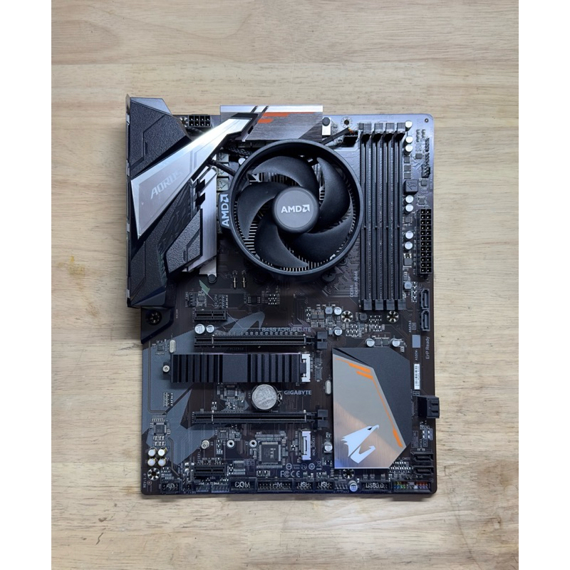 ชุดบอร์ด CPU R5 3600/MB GIGABYTE B450 AORUS ELITE [มัดรวม2ชิ้น] lสภาพดี ...