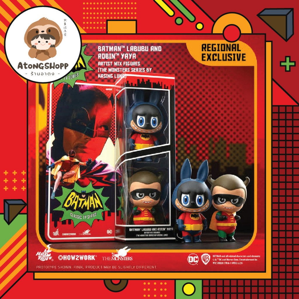Batman Labubu & Robin Yaya Artist Mix Figures (The Monsters Series by ...