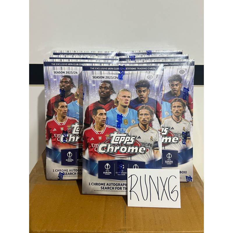 🚨พร้อมส่ง🚨 2023-24 Topps Chrome UEFA Club Competitions Soccer Hobby Box | Shopee Thailand
