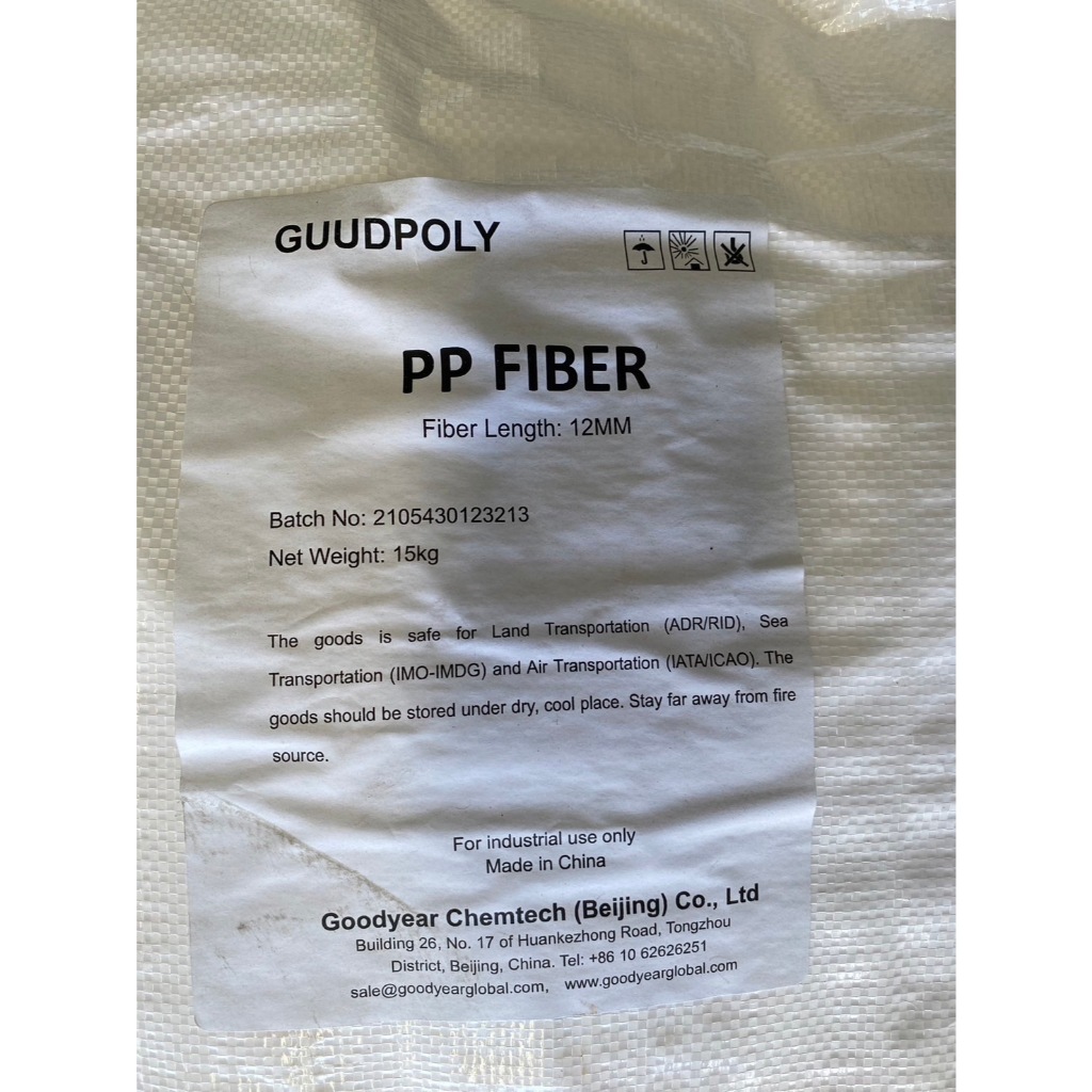 PP Fiber 12mm เส้นใยโพลีโพรพีลีนสำหรับปูนและคอนกรีต (15 kg) | Shopee ...